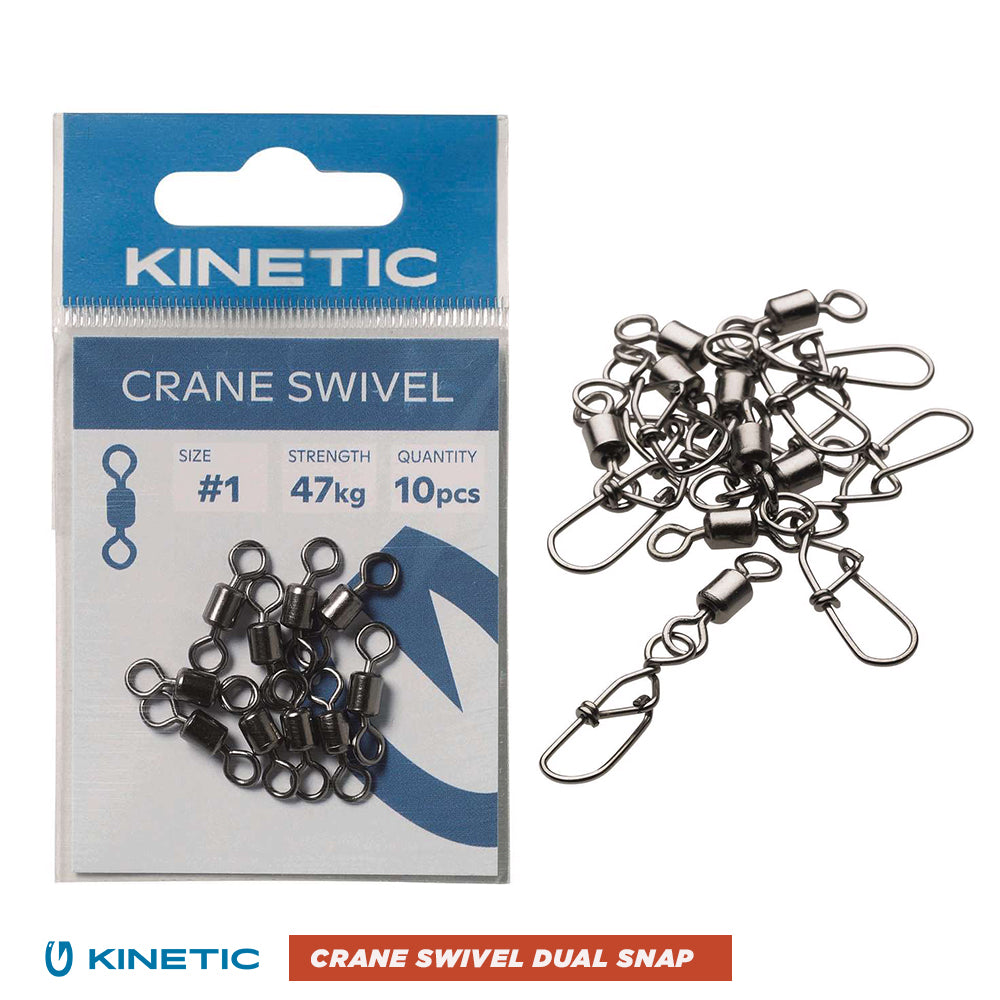 Kinetic Crane Swivel With Dual Snap