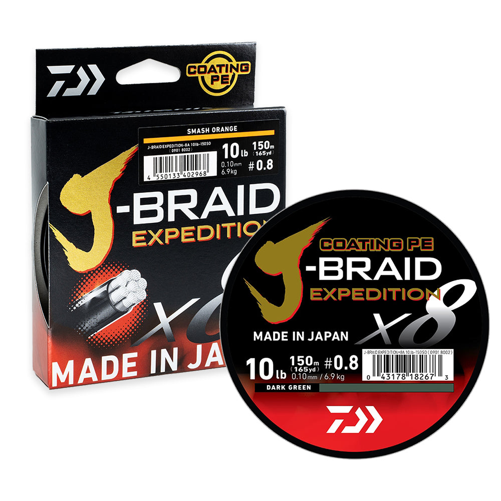 Daiwa x8 J-Braid Expedition Fishing Line 150m